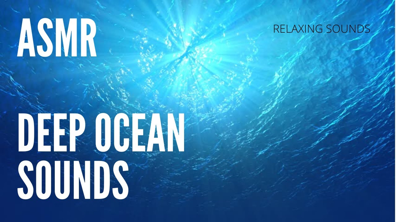 ASMR Deep Ocean Sounds, Water Sounds for Sleep or Focus | White Noise ...