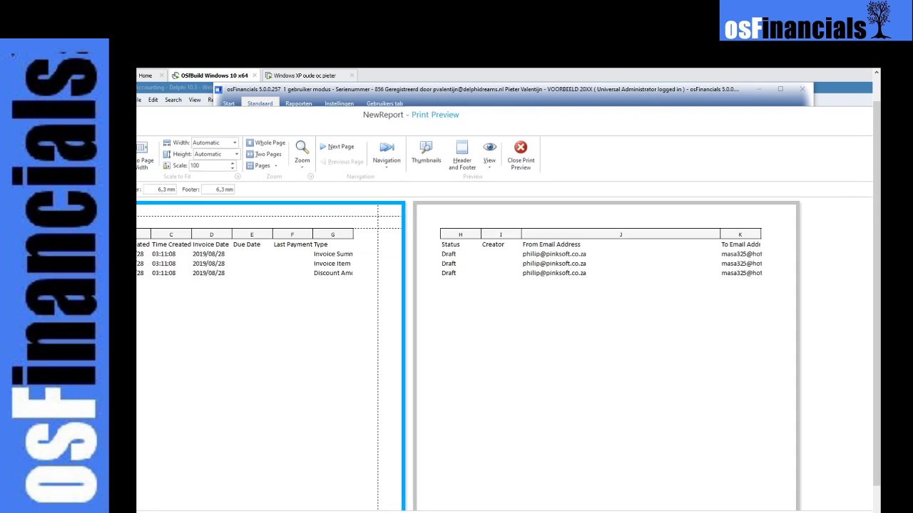 osFinancials 5 spreadsheet power - YouTube