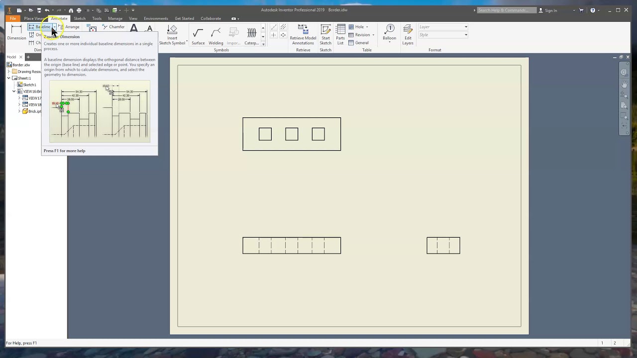 19 Drawing Basics Dimensioning Brick - YouTube