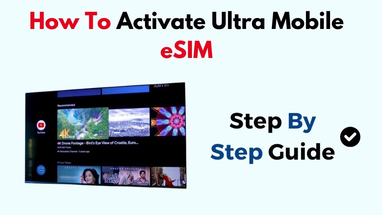 How To Activate Ultra Mobile eSIM - YouTube