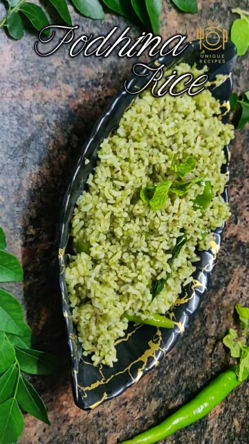 Healthy Podhina Rice👌😋#food #trending #podina #rice #lunchbox #viral ...
