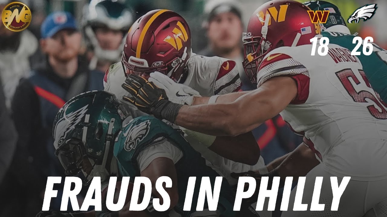 Commanders LOSE to Eagles 18 - 26, 'Frauds in Philly' - YouTube