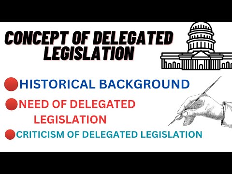 ||What is Delegated Legislation|| Administrative Law|| Explained - YouTube