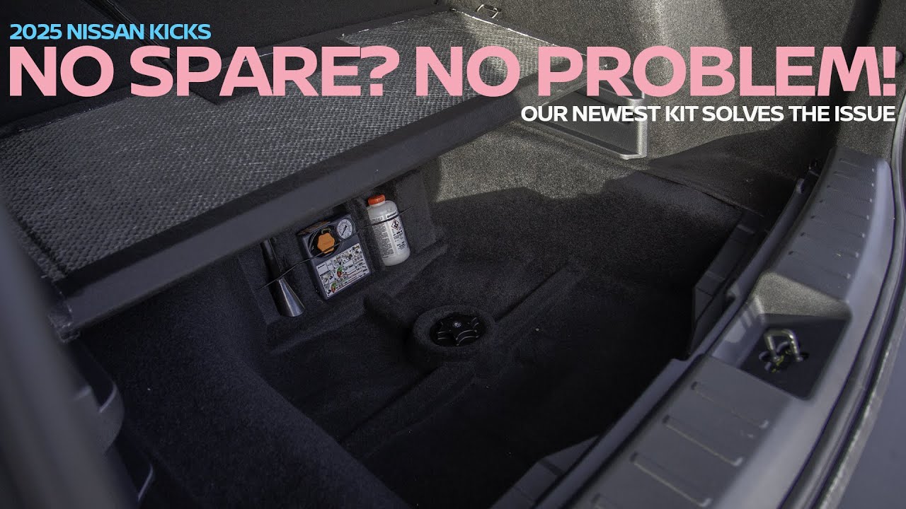2025 NISSAN KICKS : No Spare Tire? No Problem! - YouTube