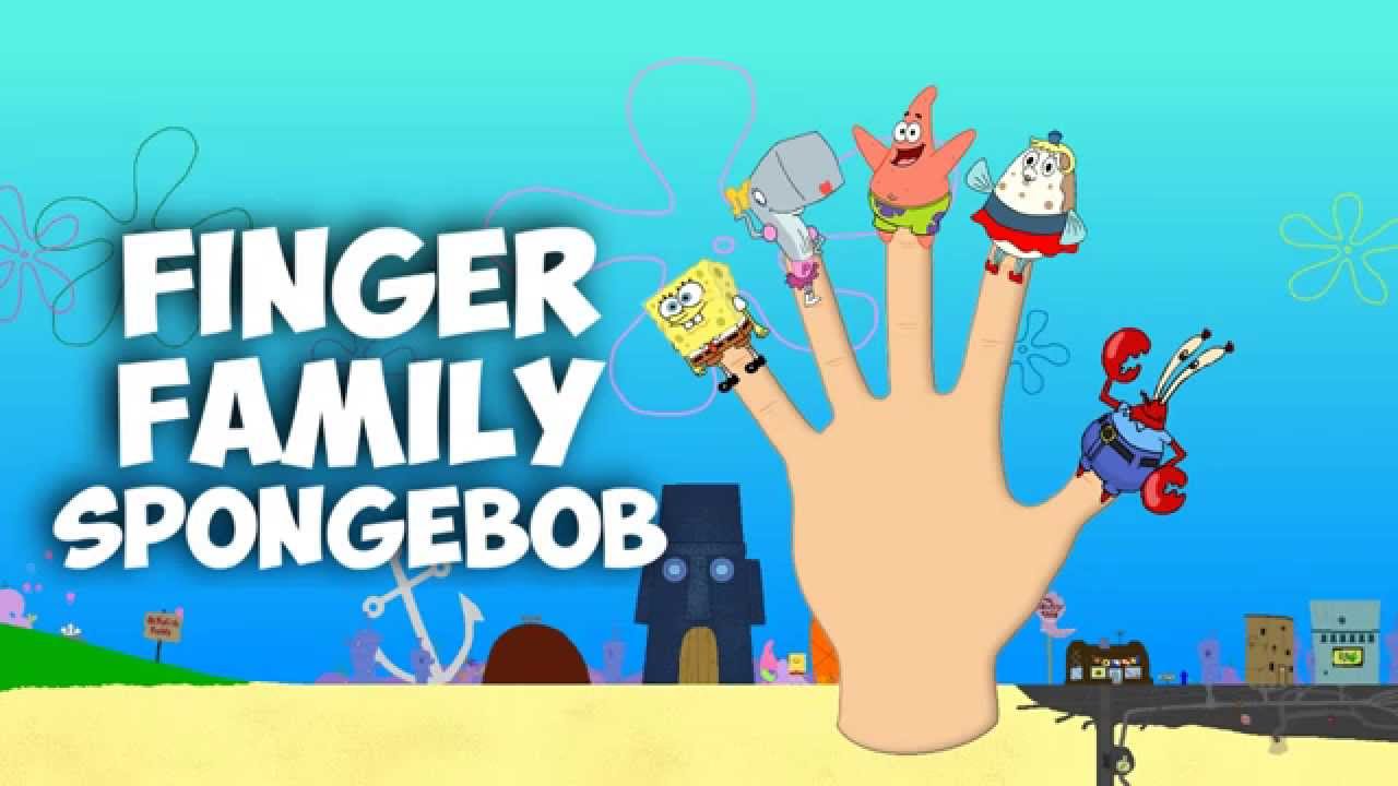 The Finger Family Spongebob - Family Nursery Rhyme - SpongeBabe Finger ...