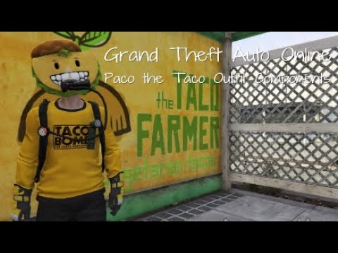 G.T.A Online - Paco the Taco Outfit (Component Transfer) - YouTube