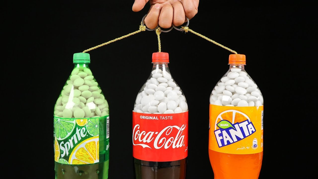 Experimento: Coca Cola y Fanta y Sprite y Mentos - YouTube