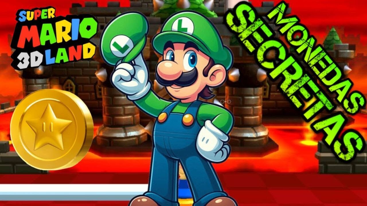 Todas Las Medallas Estrella Nivel E8 Super Mario 3D Land - YouTube