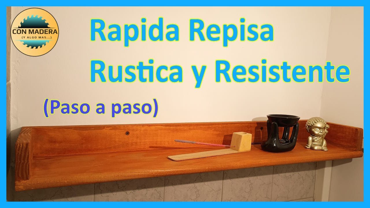 Mira como hacer una repisa facil y rapido - YouTube
