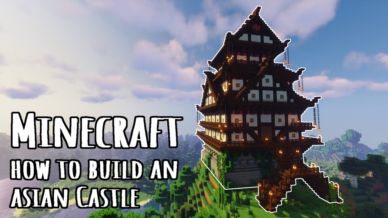 Minecraft Tutorial: How to Build an Asian Castle (Japanese Castle ...