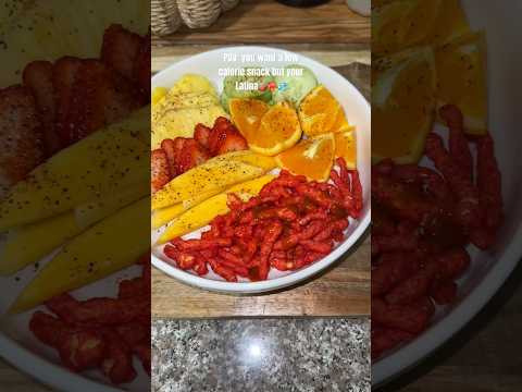 spicy & sweet🥵 #lowcalorie #snack #latina #fruit #comidamexicana #healthyrecipes #fitgirl #dessert