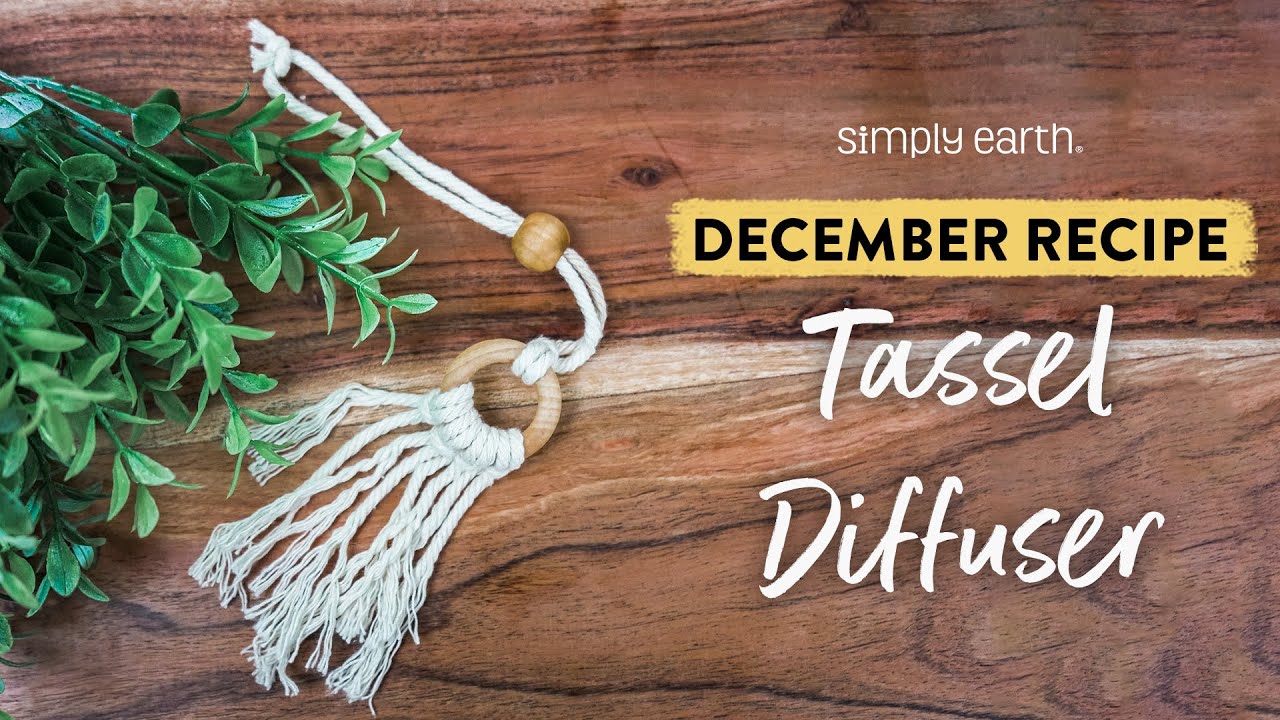 How to Make an Essential Oil Tassel Diffuser - YouTube