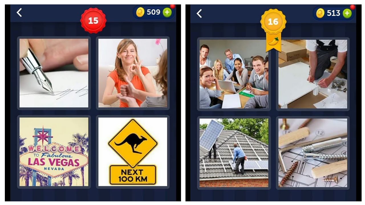 4 Pics 1 Word - 15,16 Level Answers - YouTube