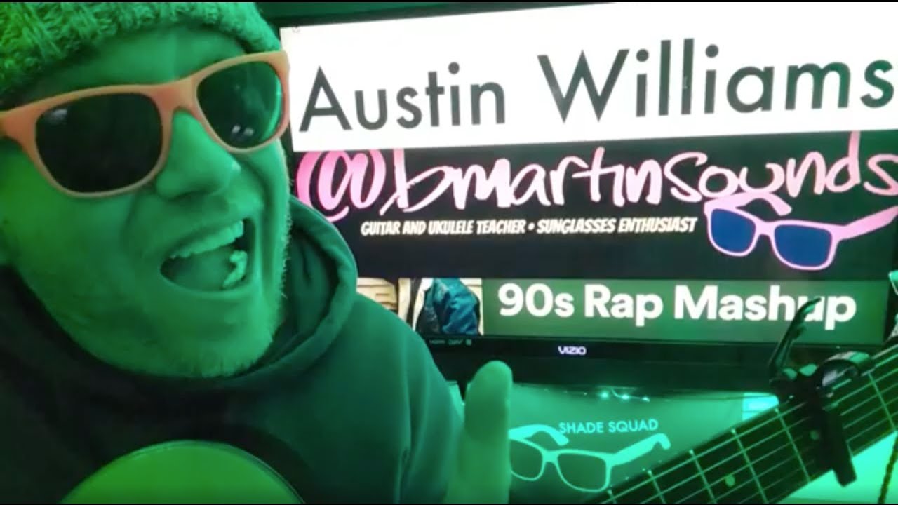 90s Rap Mashup - Austin Williams Guitar Tutorial (Beginner Lesson ...