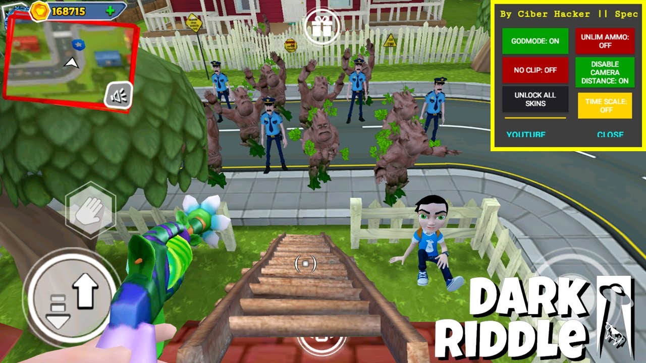 Dark Riddle MOD MENU ( MOD 999999 DENDROID skins ) Gameplay Walkthrough ...
