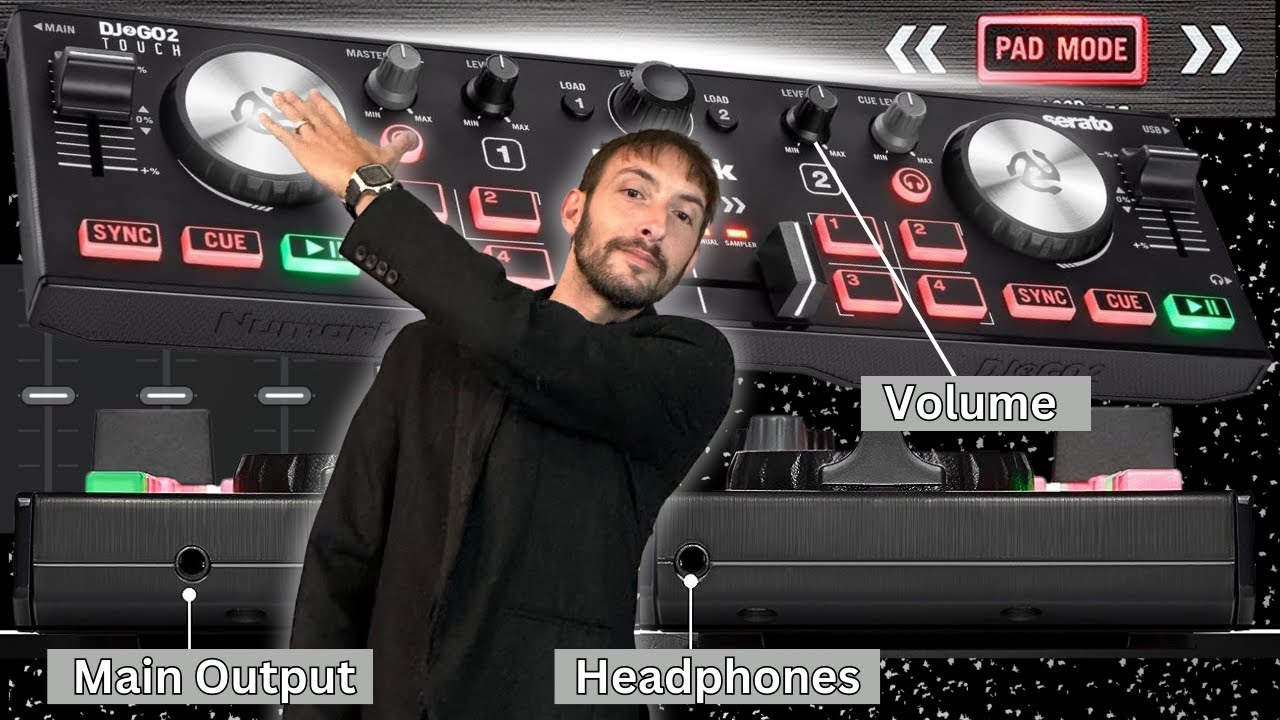 Numark dj2go2 touch all Buttons and Knobs explained - YouTube