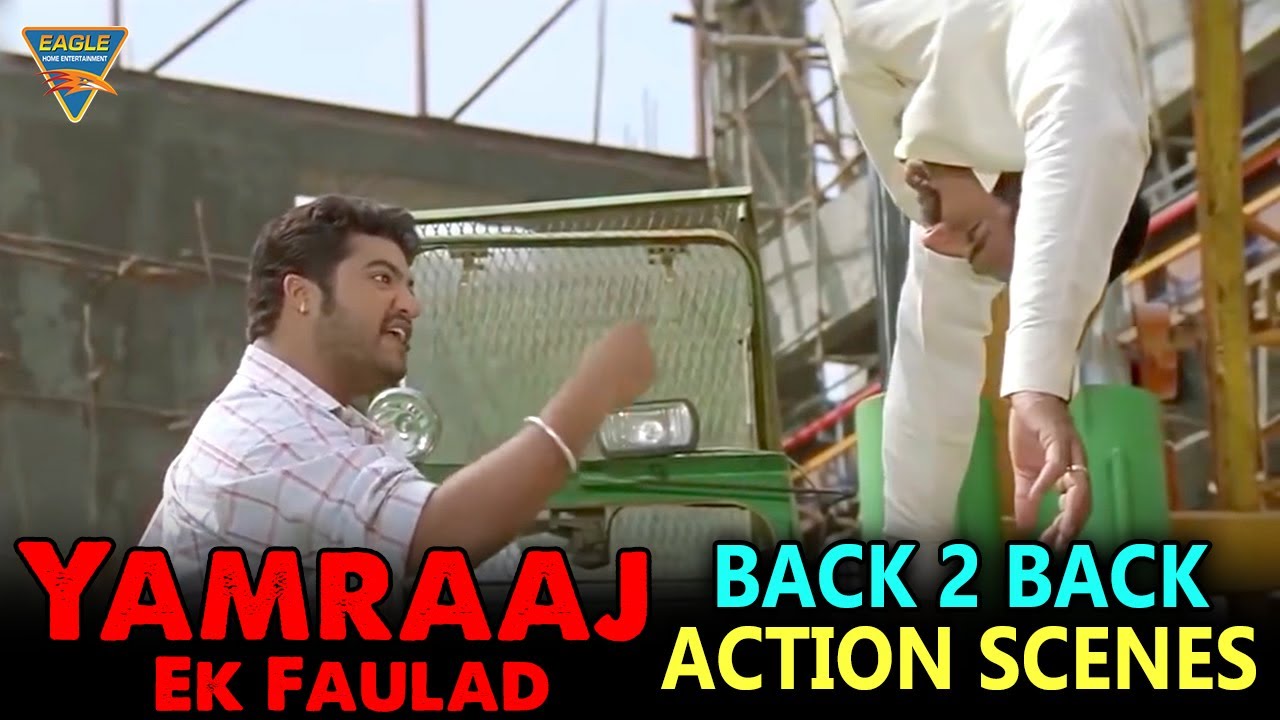 Yamraaj Ek Faulad Hindi Dubbed Movie Back To Back Action Scenes Part 01 ...