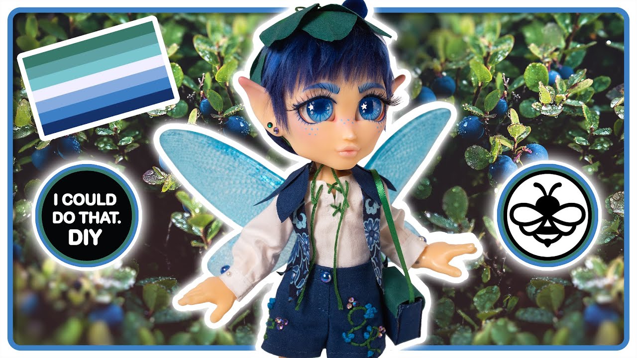 💚💙 BERRY THE BLUEBERRY FAIRY 💙💚 - 3D PRINTED DOLL! PRIDE FAE COLLAB ...