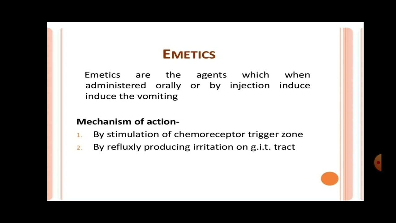 Emetics II pharmaceutical inorganic chemistry II B.pharmacy 1st ...