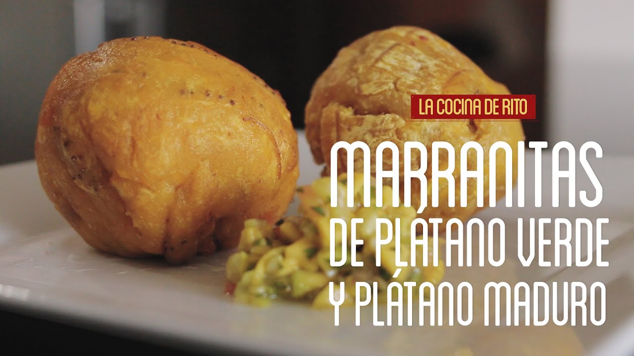 La Cocina de Rito - Marranitas de platano verde y platano maduro - YouTube