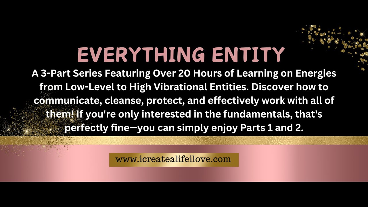 3 Part Entity Master class Promo Videos - YouTube