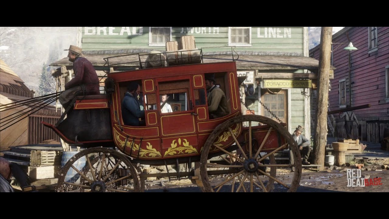 RDR2: Robbing a Stagecoach from Blackwater - YouTube