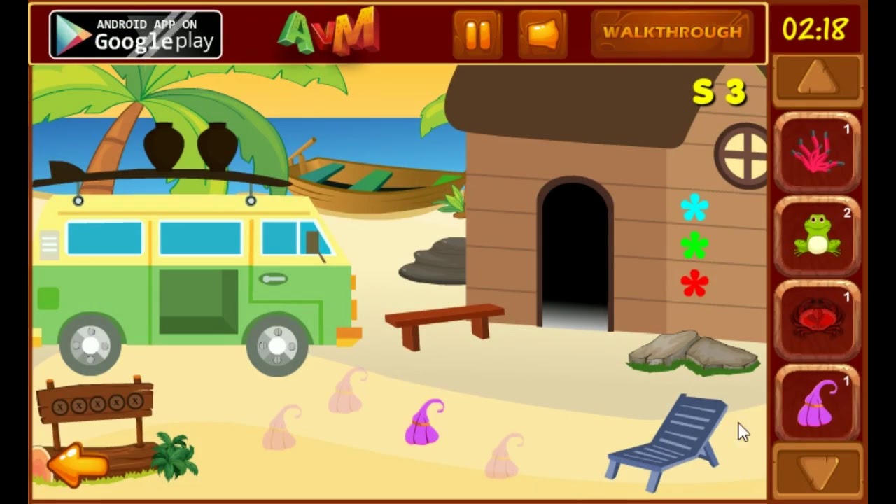 Sunset Beach Escape Game Walkthrough - YouTube