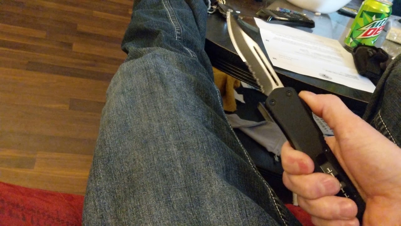 StickIt OTF knife - YouTube