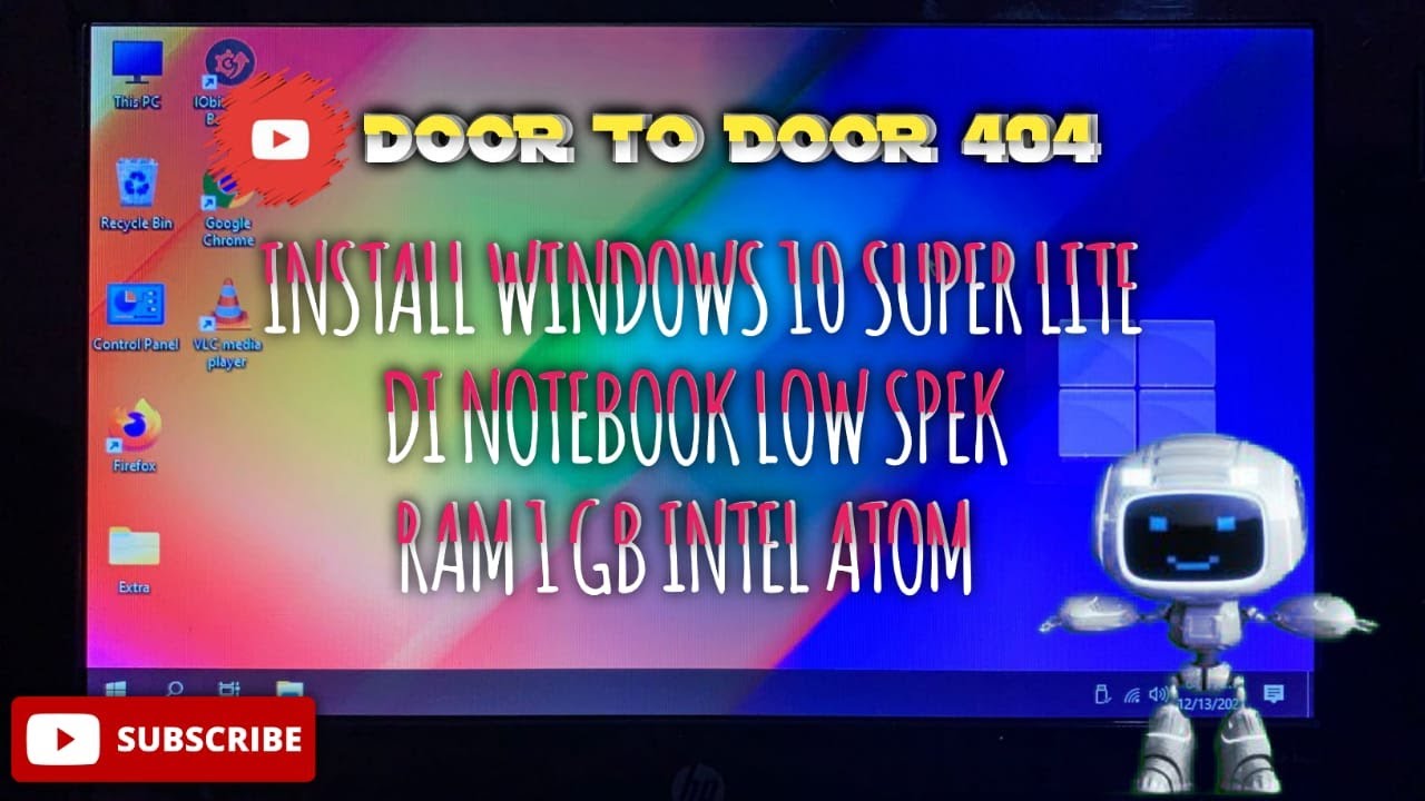 Install windows 10 super lite 64 bit di pc procesor intel atom ram 1 gb ...