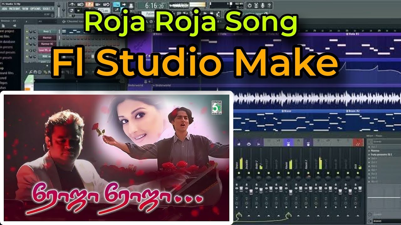 Roja Roja Song | Kadhalar 💕Dhinam l Fl Studio Make l AR Rahman l Kavin ...