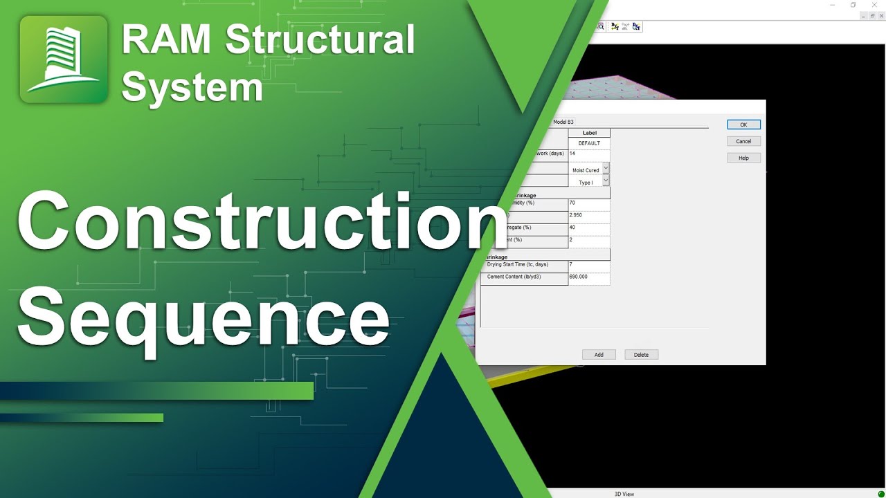 Construction Sequence Analysis of Concrete Buildings with RAM ...