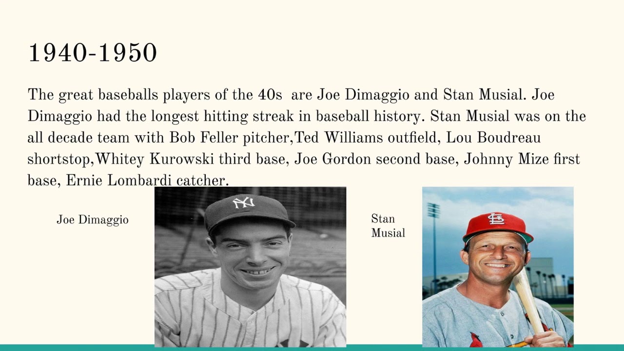 Baseball Through The Decades - YouTube