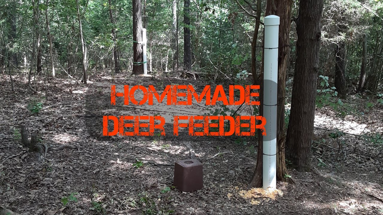 How to make a deer feeder. - YouTube