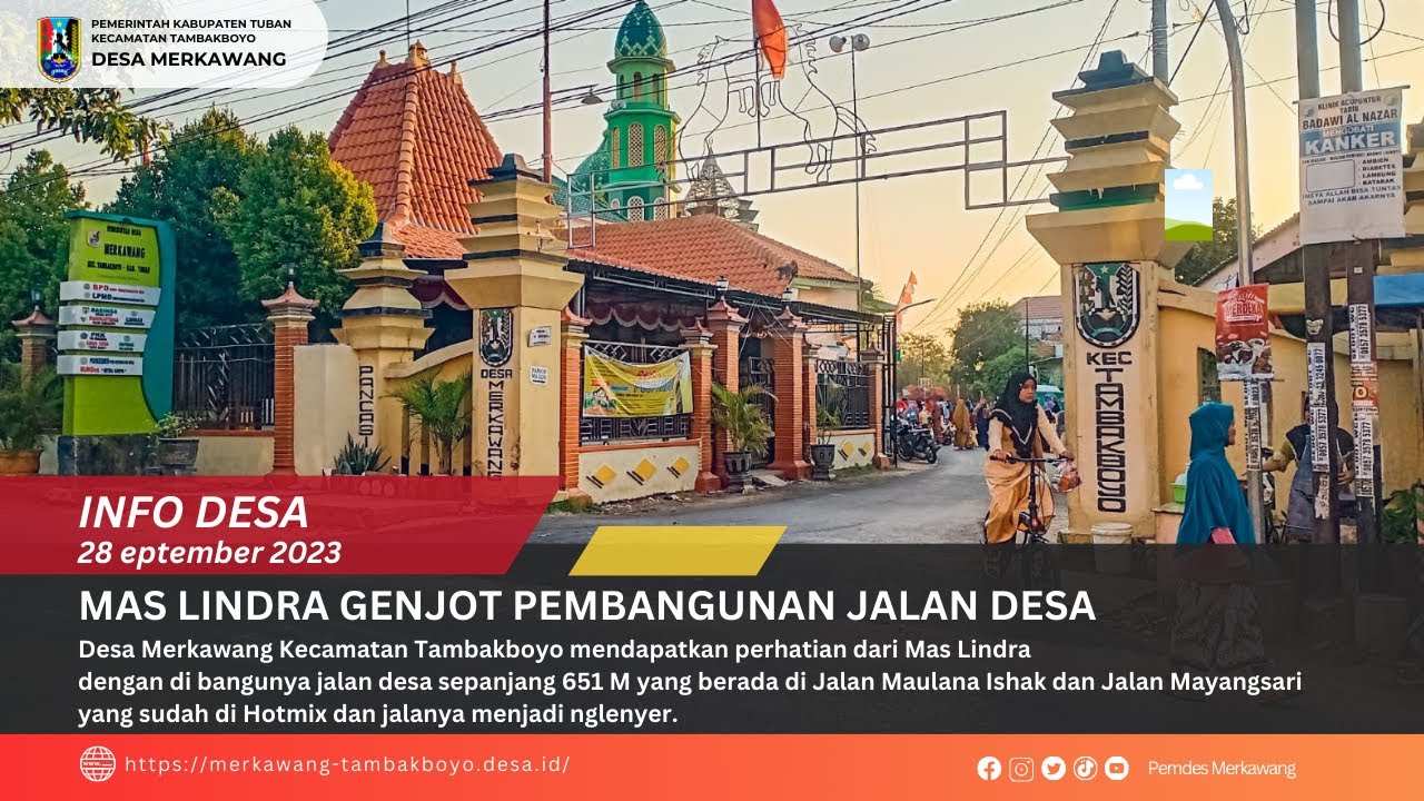 Mas Lindra Bangun Jalan Desa Merkawang - YouTube