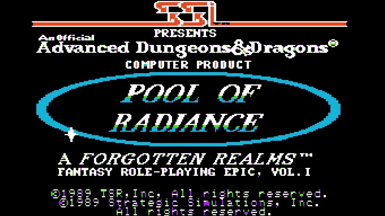 Pool of Radiance (Apple II) – Écran-titre – 1080p - YouTube