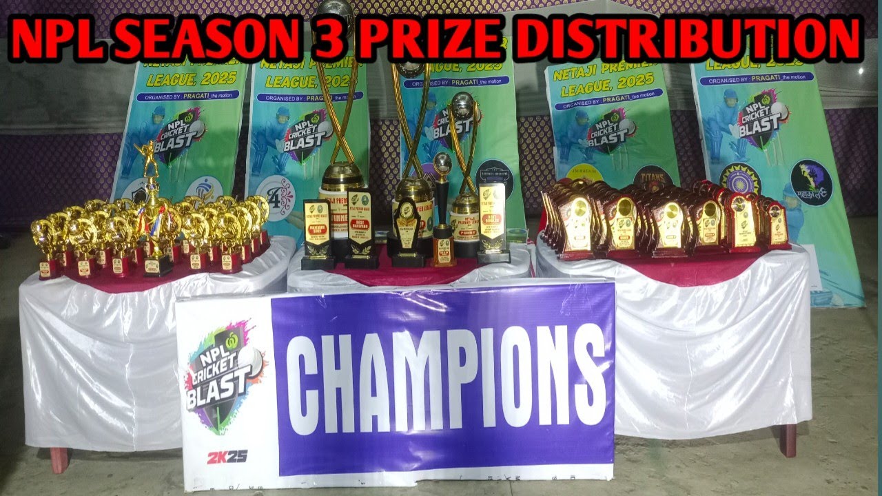 NPL SEASON 3 PRIZE DISTRIBUTION CEREMONY 2025..#cricket#viralvideo# ...
