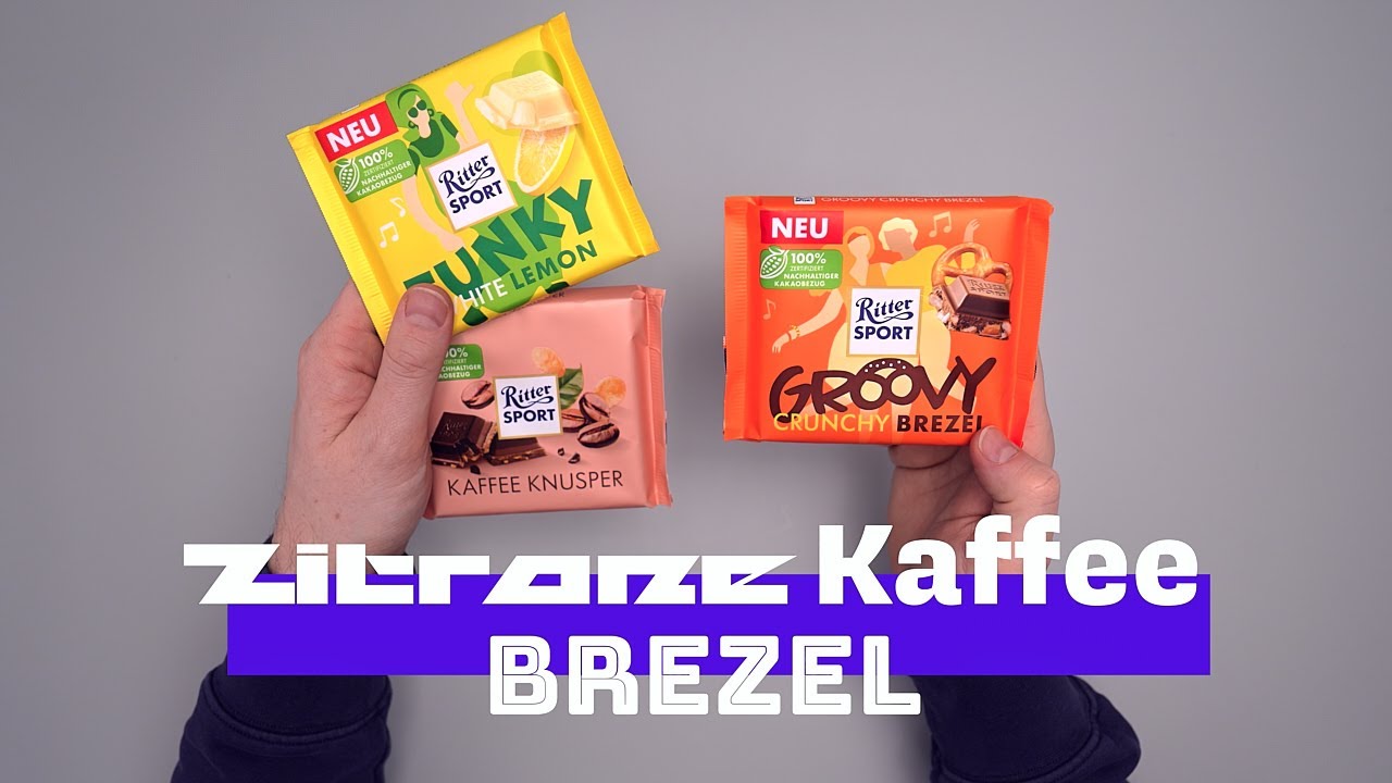 Ritter Sport | Funky Lemon, Groovy Crunchy Brezel, Kaffee Knusper ...