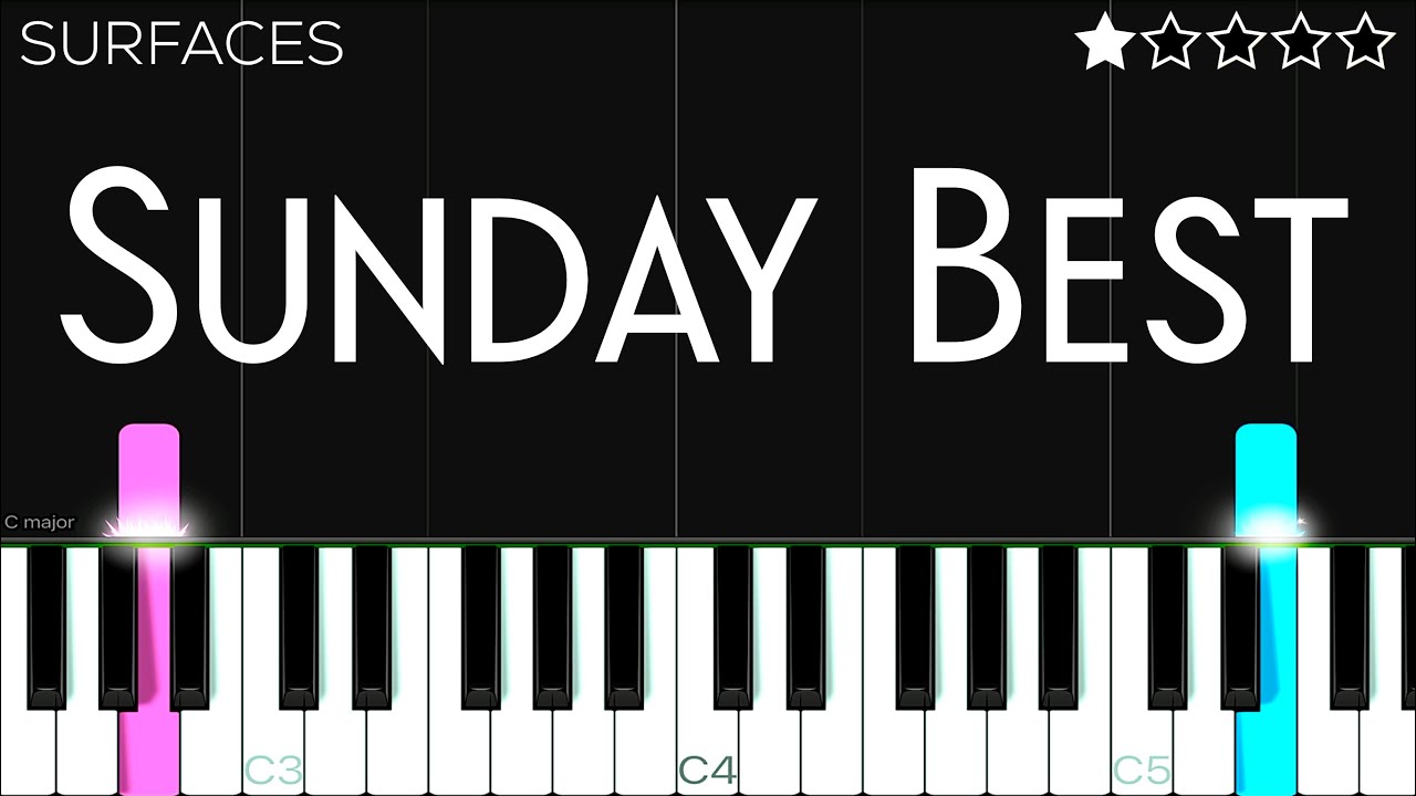 Surfaces - Sunday Best | EASY Piano Tutorial - YouTube