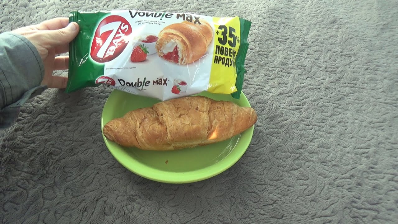 7 Days Double Max Croissant with Vanilla Flavour and Strawberry ...