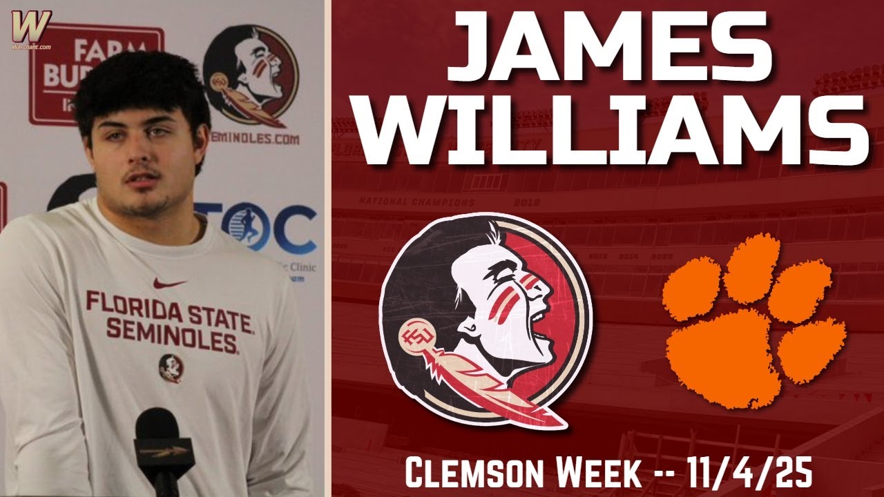 James Williams FSU Clemson Interview 11-4-25 | FSU Football | Florida ...