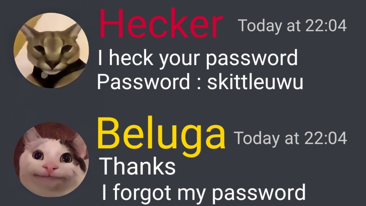 When Hecker heck your password (Beluga) - YouTube