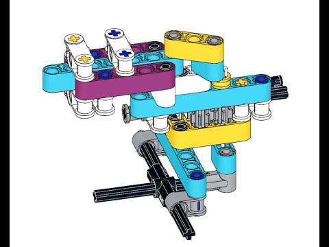 Lego Rotation vertical, linear motion - YouTube