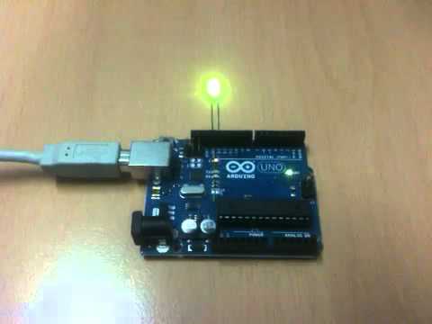 My very first Arduino project - YouTube