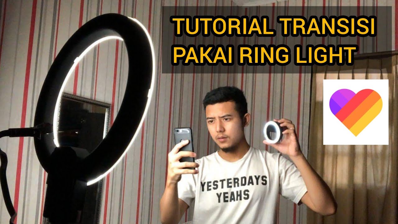 TUTORIAL TRANSISI MENGGUNAKAN RING LIGHT KECIL dan BESAR | Likee app ...
