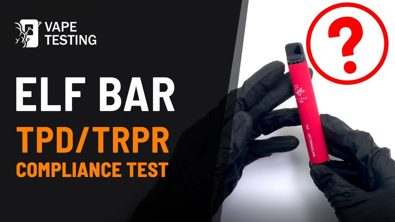 TPD & TRPR Compliance in UK | Elf Bar 600 disposable vape device ...
