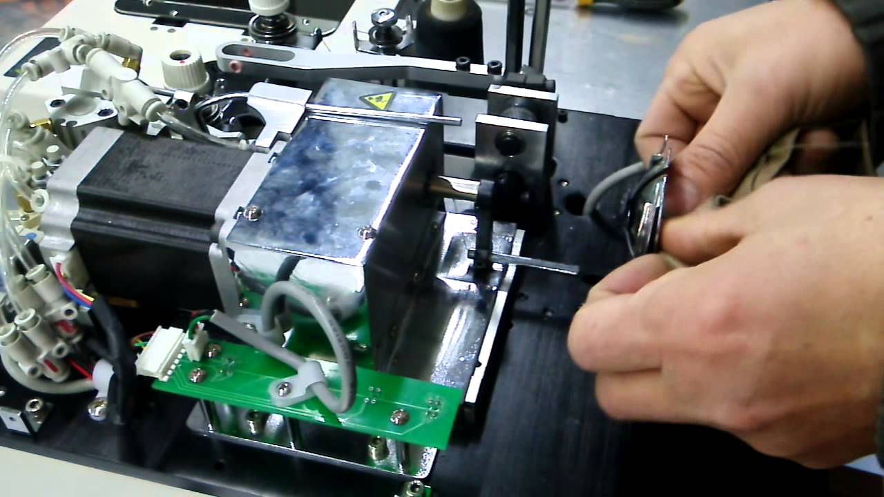 966S Auto Button Wrapping & Knotting machine - YouTube