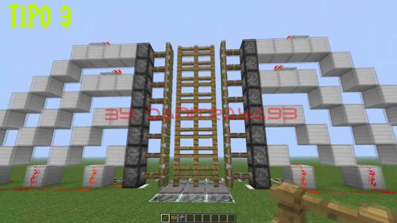 Minecraft - Como hacer PUERTA CASTILLO con 16 PISTONES (Fácil y Rápido ...