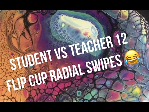 #125 student vs teacher 12 with bubbles , flip cup radial swipe fun ...