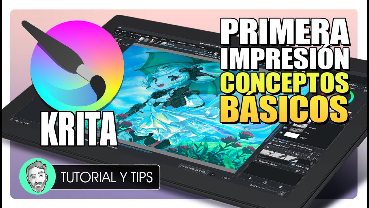 Krita - Tutorial Inicial | Conceptos básicos - YouTube