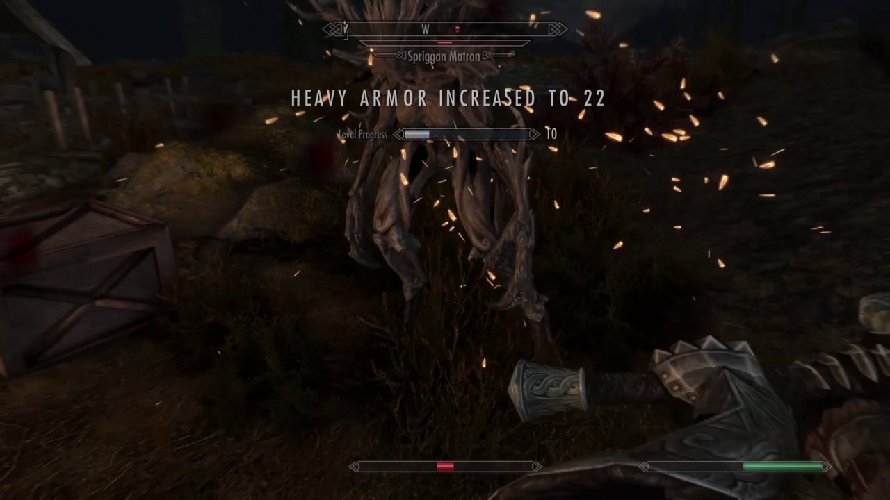 Skyrim spriggan matron training - YouTube